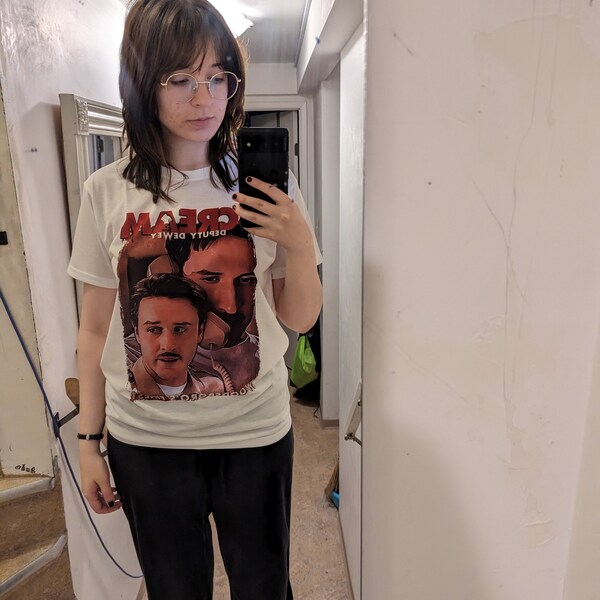 Scream - White T-shirt. Dewey Riley, David Arquette. Men's & Women's ...