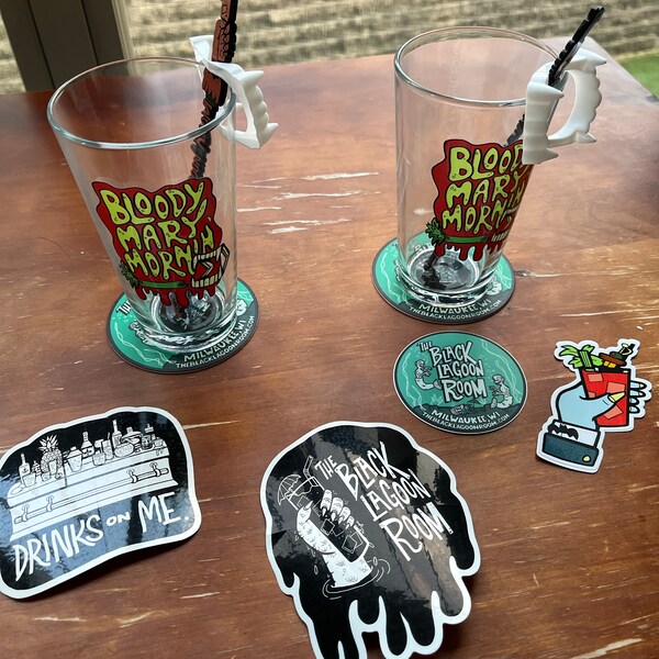 HALA KAHIKI 14 Oz Full Color Zombie Cocktail Glass! Classic Chicago ...