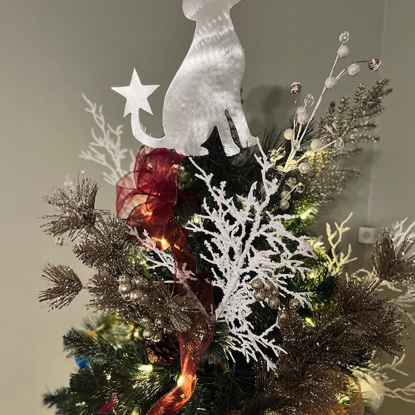 Labrador Retriever, Dog Tree Topper, Holiday Decoration, Aluminum ...