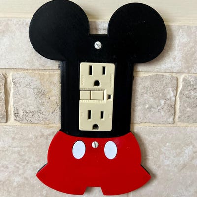 Mickey Mouse Head Light Switch Cover Disney Mickey Mouse Electrical ...