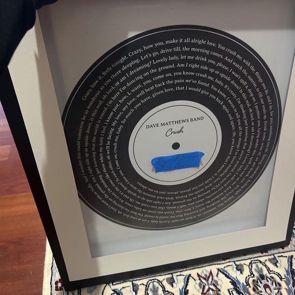 Custom Posters, Personalised Gift, Vinyl, Album Cover, Song Lyrics ...