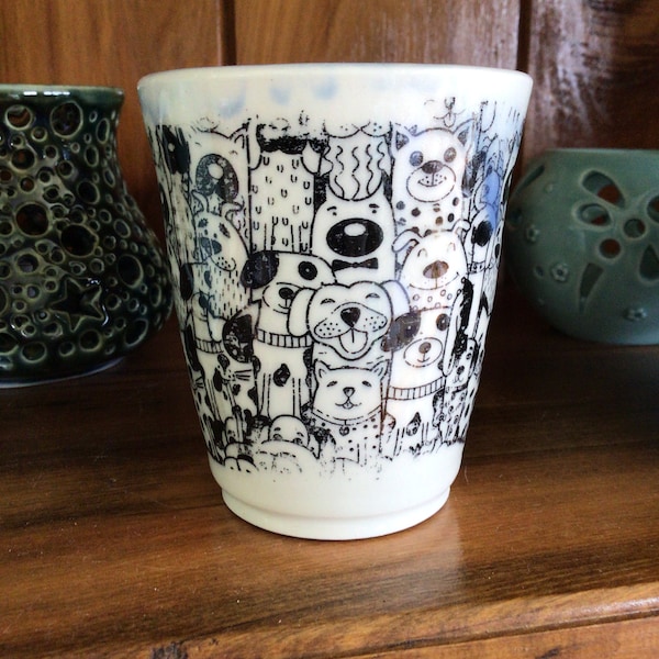 Ceramic Decal - Groovy Dogs - Etsy