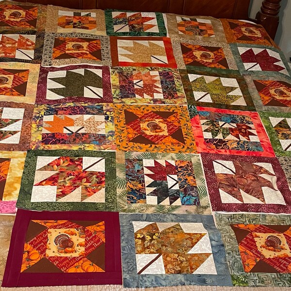 Set of 9 Kaffe Fassett Collective Large Cat Quilt Blocks 8 1/4 X 12 3/4 ...