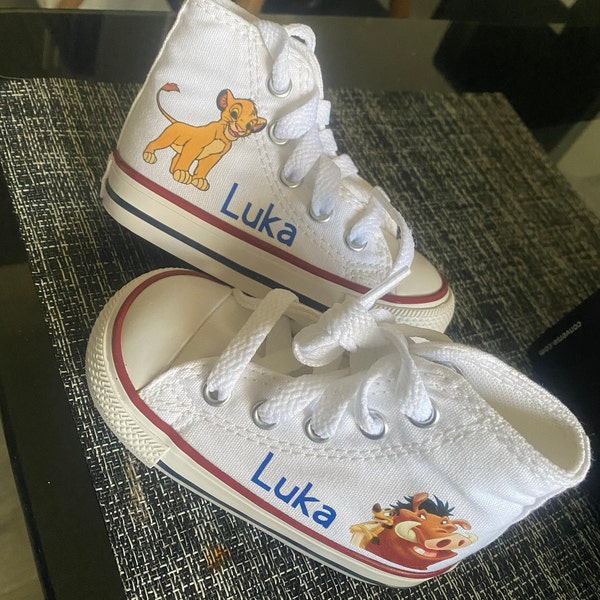 Lion King Personalized Converse Toddler Lion King Shoes High Top ...