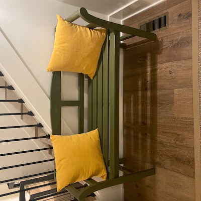 Reclaimed Teak Wood Bench Tapper Leg Bench Natural Finish Kitchen and ...