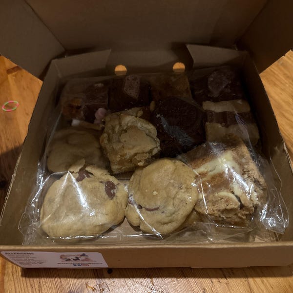 Broken Bakes Box: Cookie, Brownie & Cake Selection, Edible Gift - Etsy UK
