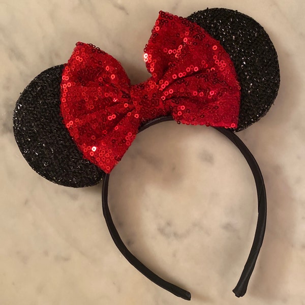 Red Mouse Ears All Ages Mouse Ear Headband Mouse Ears for Adults and ...