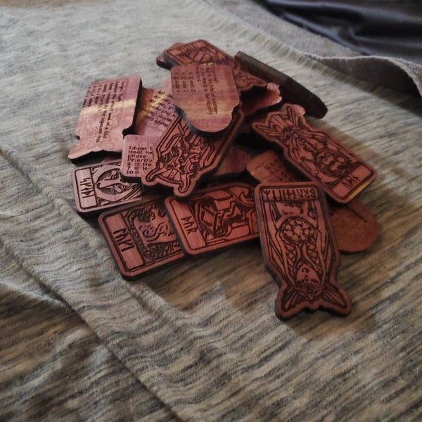 Laser Engraved Orlog Norse God Idols Set (20 Gods) - Etsy