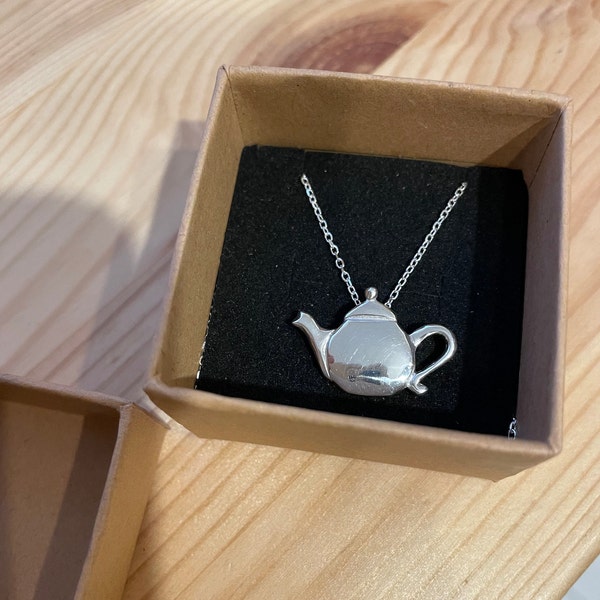 Teacup Necklace, Sterling Silver Teacup Pendant Ideal Gift for Tea ...