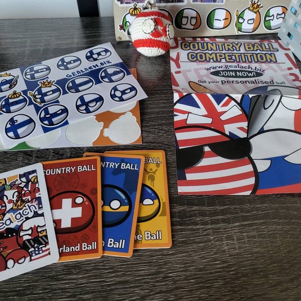Countryball Birthday Card 20cm15cm - Etsy