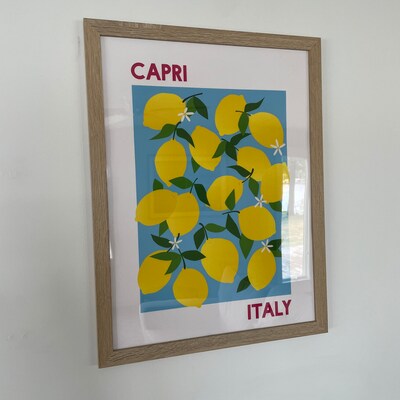 Lemons Capri Italy Print Digital Art Download Lemon Fruit Market ...