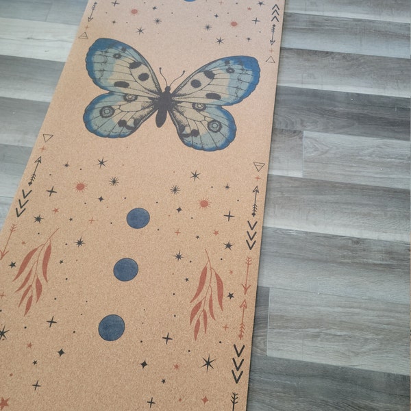 Butterfly Cork Yoga Mat | 4.5MM - Etsy