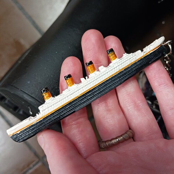 RMS Titanic Miniature Key Chain - Etsy