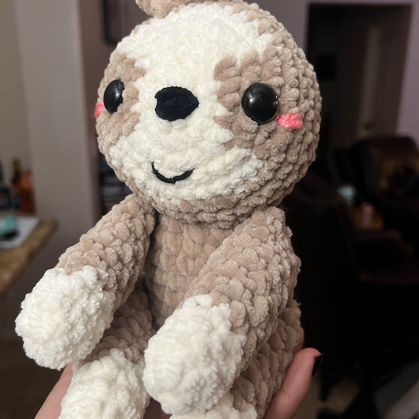 PATTERN: Sid the Plush Sloth Pattern - Amigurumi Sloth Pattern ...