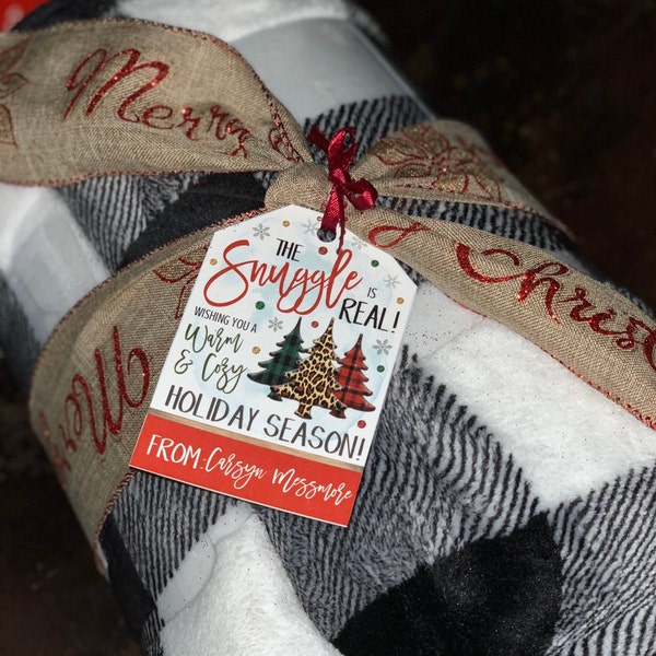 Christmas Gift Tags, the Snuggle is Real, Teacher Staff Employee ...