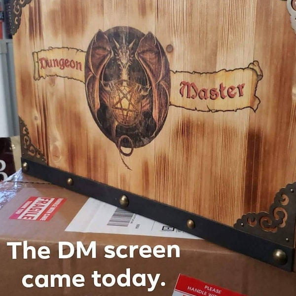 Customizable Handmade Solid Wood Dungeon Master's Screen - Etsy