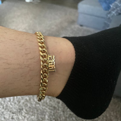 Anklet 18K Gold Filled 8mm Chunky Cuban Link Chain Anklet - Etsy