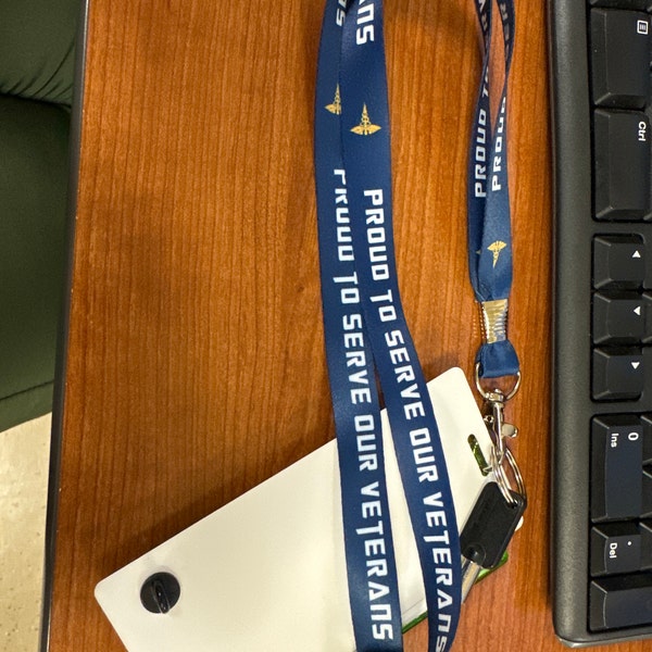 Veteran Affairs ID Badge Lanyard, Badge Holder Lanyard, VA Medical ...