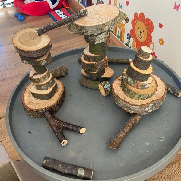 Large Geo Boards Funky Fingers Gym Fine Motor Skills EYFS Log Slices ...