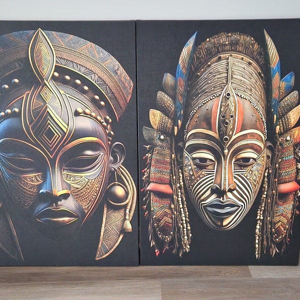 African Ceremonial Mask VI, Hi-res Instant Digital Download 300dpi ...