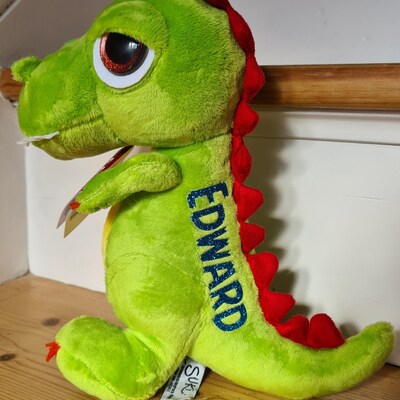 Personalised T-rex Dinosaur Soft Toy - Etsy