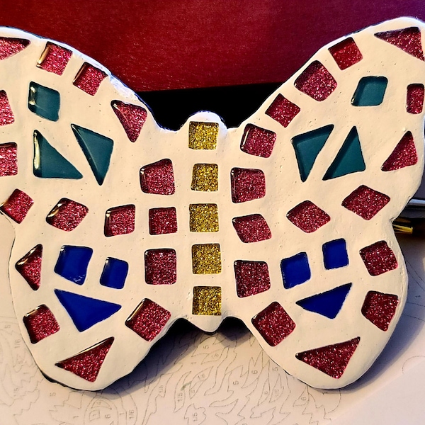 Butterfly Mosaic Kit, Craft Kit, DIY Kit for Adults, Craft Kit for Kids ...