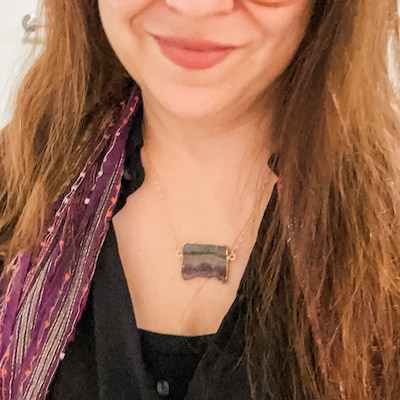 Real Blue Morpho Butterfly Wing Necklace Large Crystal Pendant Insect ...