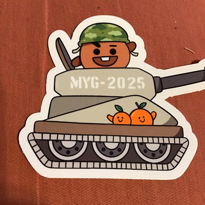 Shooky Military BTS Vinyl Waterpoof Sticker Suga Agustd Hobihearteu ...
