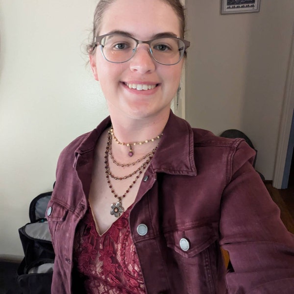 Green Heart Necklace> Multi Strand Necklace. Heart Jewelry. Beaded ...