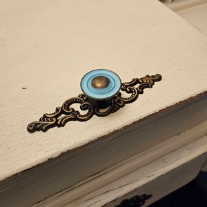 Vintage Chevron Drawer Pull 1 3/16 Inch Centers MCM Brushed Silver ...