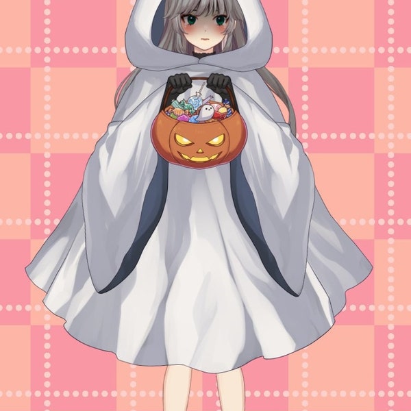 Vtuber Asset Animated Halloween Vampire Costume Blanket Live2d Version ...