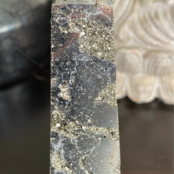 Pyrite Obelisk Crystal Tower - Raw Natural Large Pyrite Towers - High ...