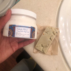 Pure All Natural Handmade Raw Cocoa Mango Butter Hand & Body Creamy ...