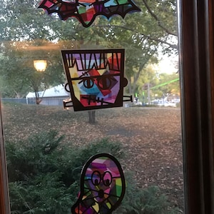 Halloween Suncatcher Kit Halloween Class Party Craft Halloween Gift ...