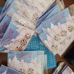 Candy Cane Seeds Candy Labels, Printable Christmas Favor Bags ...