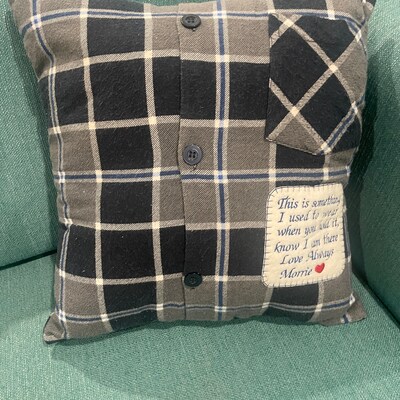 Personalised Memory Embroidery Patch for a Memory Pillow Cushion or Bear This is Something I ...