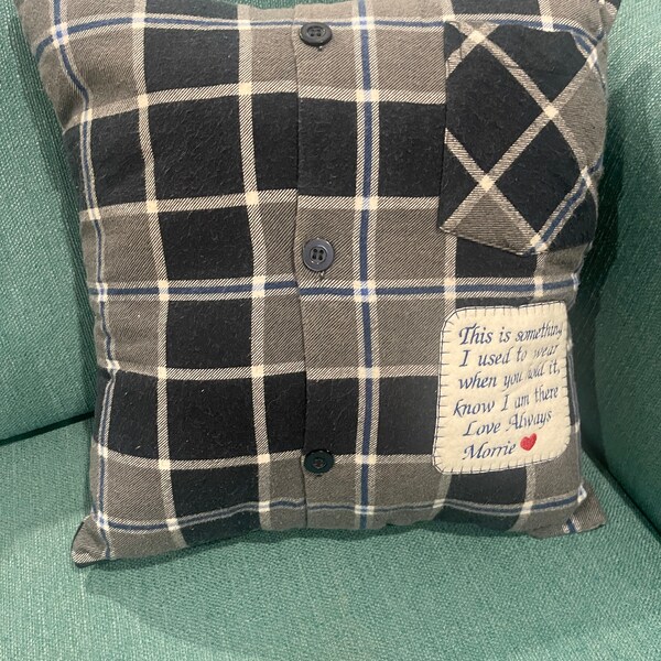 Personalised Memory Embroidery Patch for a Memory Pillow Cushion or ...