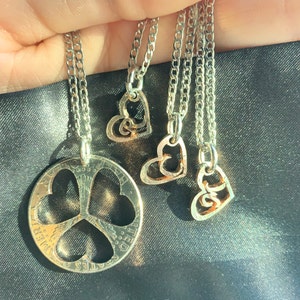 Deer Cut Coin Necklace Couples Interlocking Gold Dollar Buck - Etsy