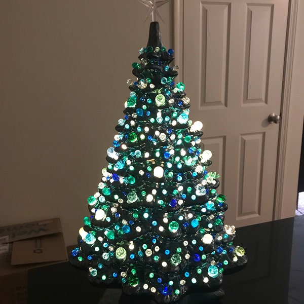 Atlantic confetti Barrel Ceramic Tree - Etsy