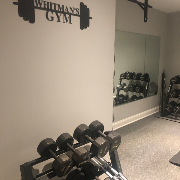 Personalized Metal Gym Sign, Custom Gym Business Name Sign, Gym Sign ...