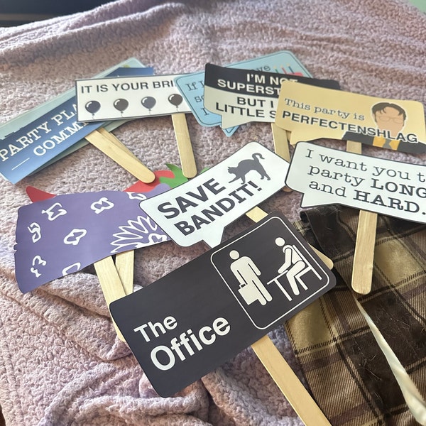 The Office Party Signs Bundle - the Office Birthday Party Decor - the ...
