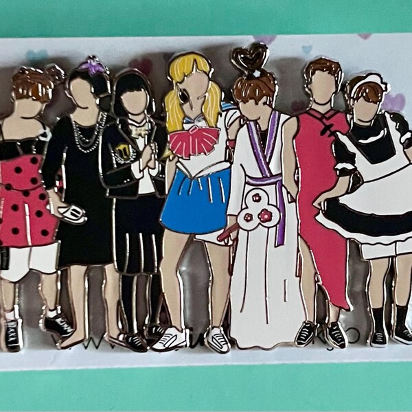 BTS OT7 Mic Drop Enamel Pin Pearl Hard Enamel PROOF Love Yourself - Etsy