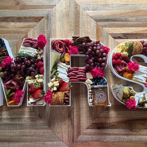 Fillable Letters Numbers Trays for Charcuteries Candies Sweets - Etsy