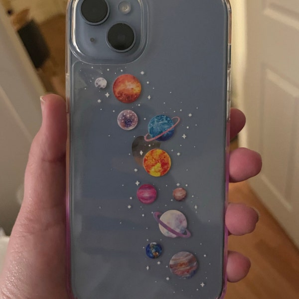 Galaxy Planets Phone Case Space Cover for iPhone 17 16e 15 14 13 Pro ...