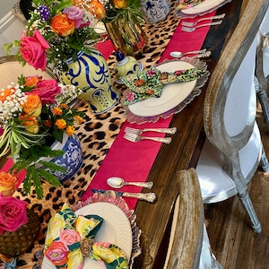 Cloth Napkins Sets of 4 Dapper Foxes Gray Orange Black - Etsy