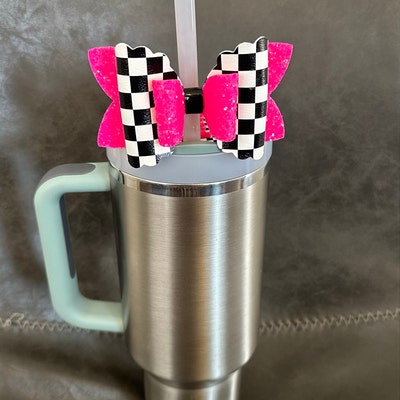 Pink Cow Straw Topper, Straw Topper for Stanley Cup, Bow Straw Topper ...