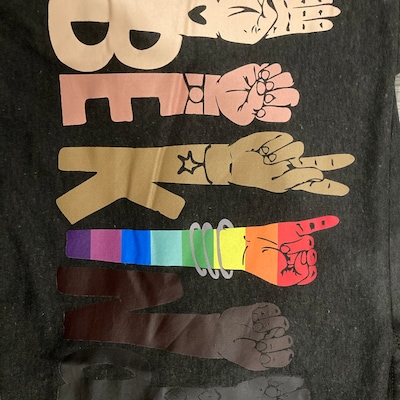 Be Kind Rainbow Shirt, Be Kind Sign Language Shirt, Be Kind Shirt, LGBT ...