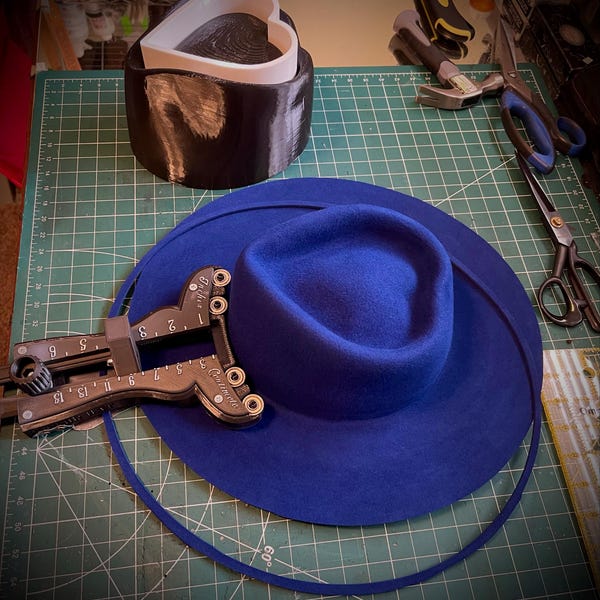 Hat Block Stand V2 Tilted/angled Version Hat Making Hand Tool Millinery ...