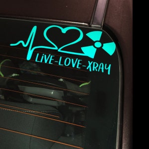 LIVE LOVE XRAY Vinyl Decal / Cath Lab / Ekg/ Rad Tech/ - Etsy