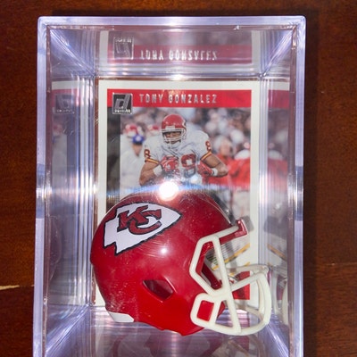 Kansas City Chiefs Players Mini Helmet Shadowbox W/ Football Card - Etsy